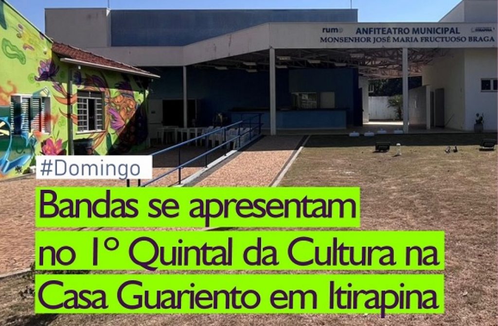 O 1º Quintal da Cultura ocorre neste domingo (04)! Não perca ...